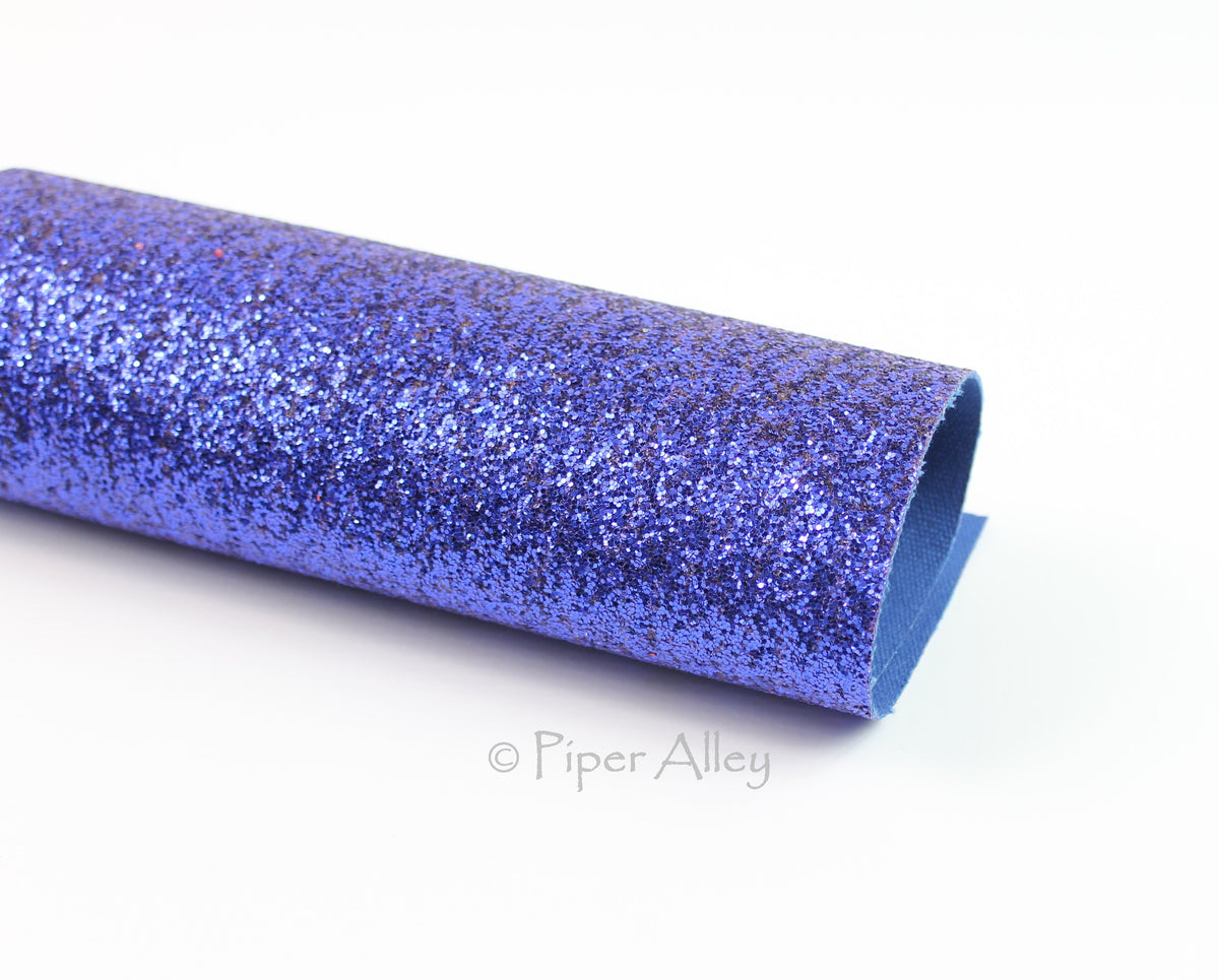 Electric Blue Chunky Glitter Fabric Sheet – Piper Alley Bow Supplies